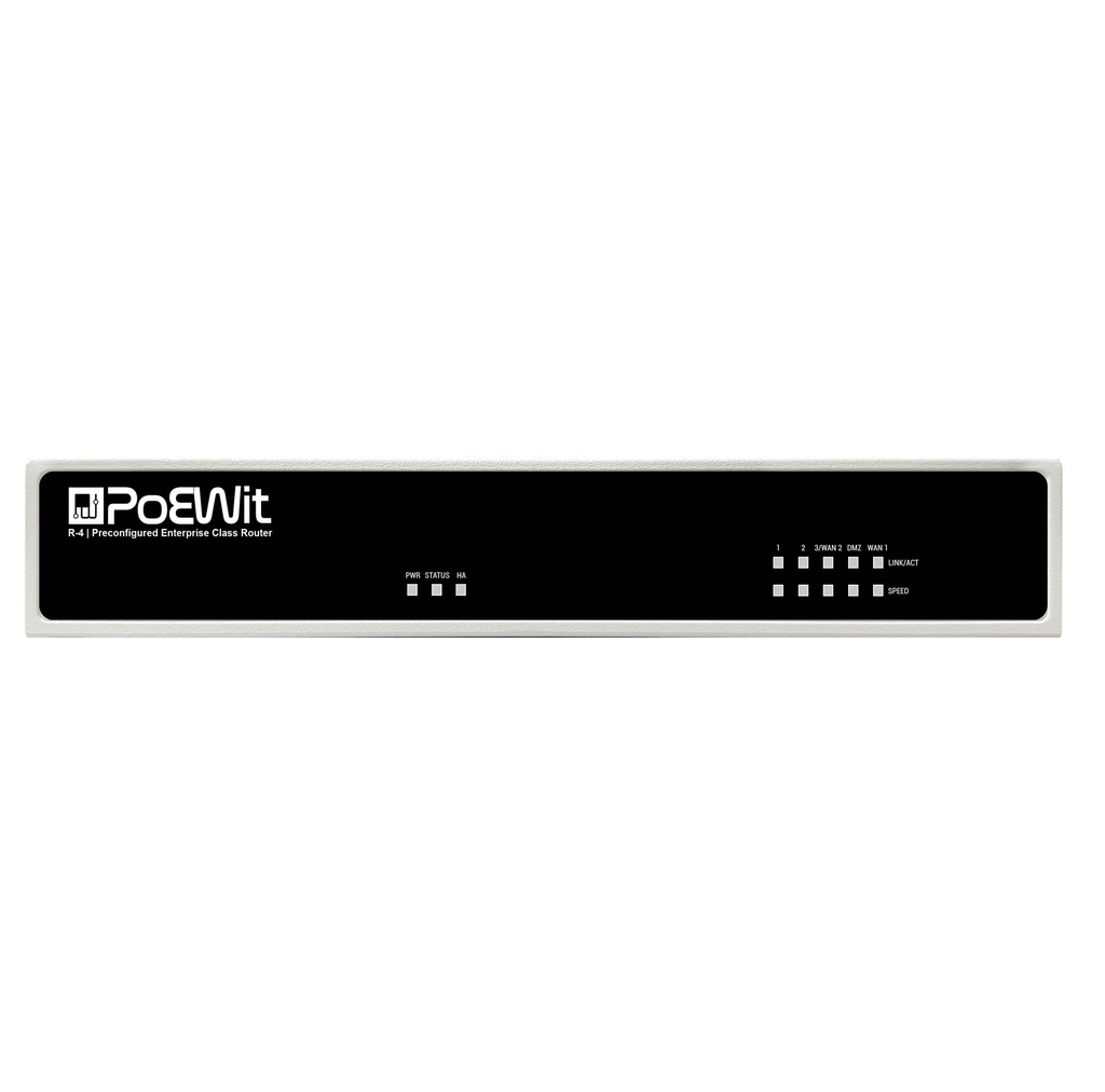 R-4 Preconfigured Enterprise Router / Fortinet Firewall | PoEWit Live